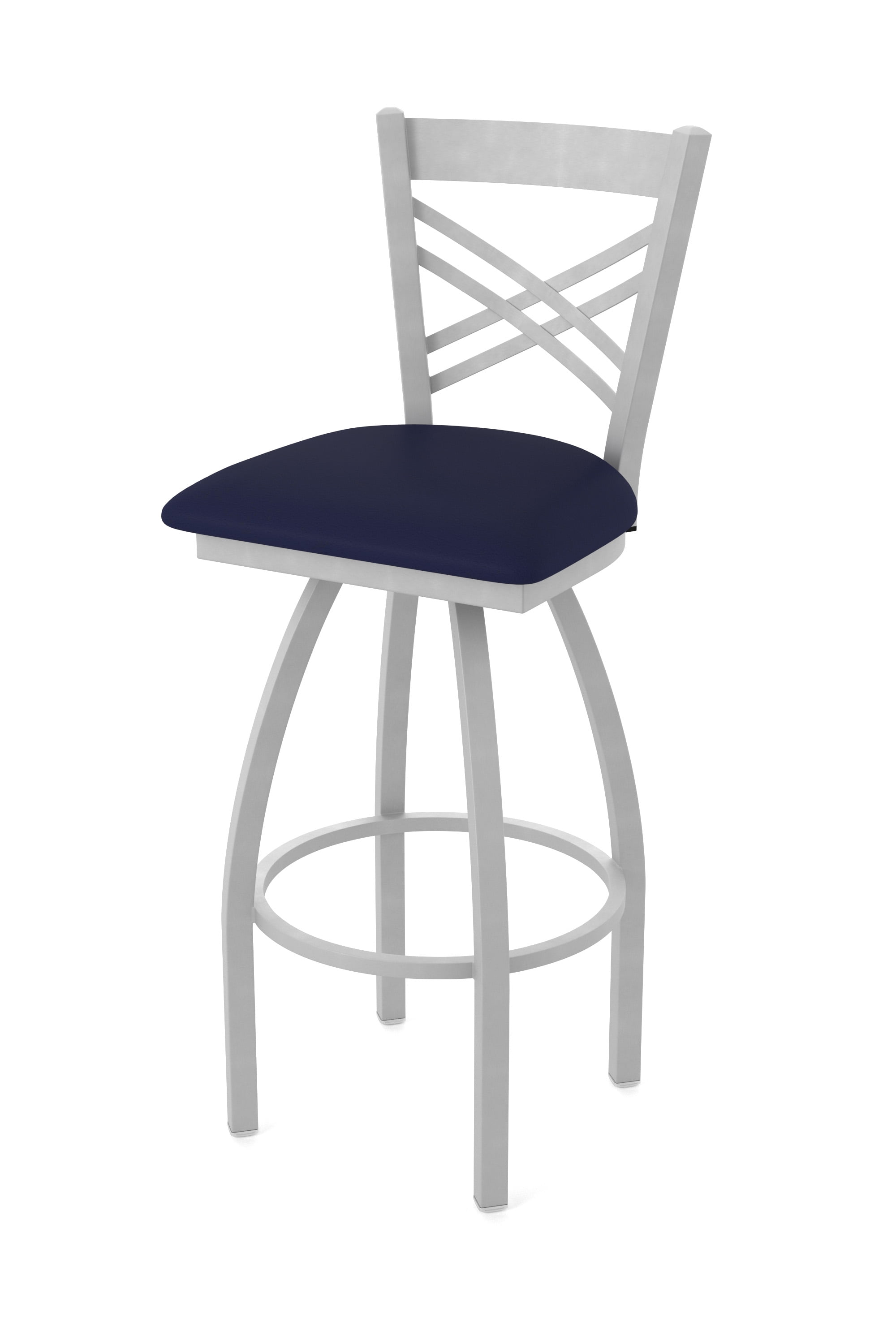 820 Catalina 30" Swivel Bar Stool with Anodized Nickel Finish and ...