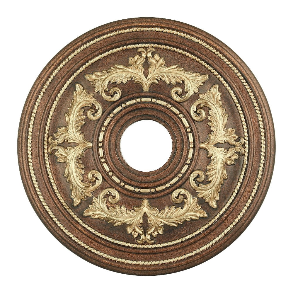 Livex Lighting Ceiling Medallion in Palacial Bronze with Gilded Accents ...