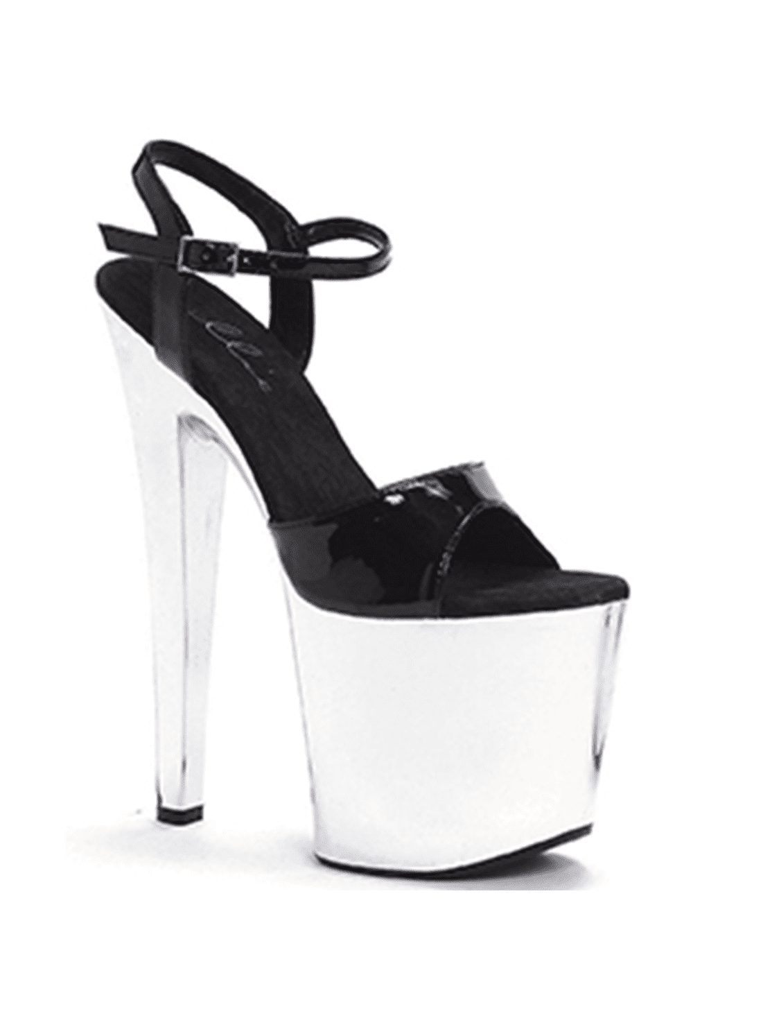 821-CHROME, 8" Heel Chrome Sandal. - Walmart.com