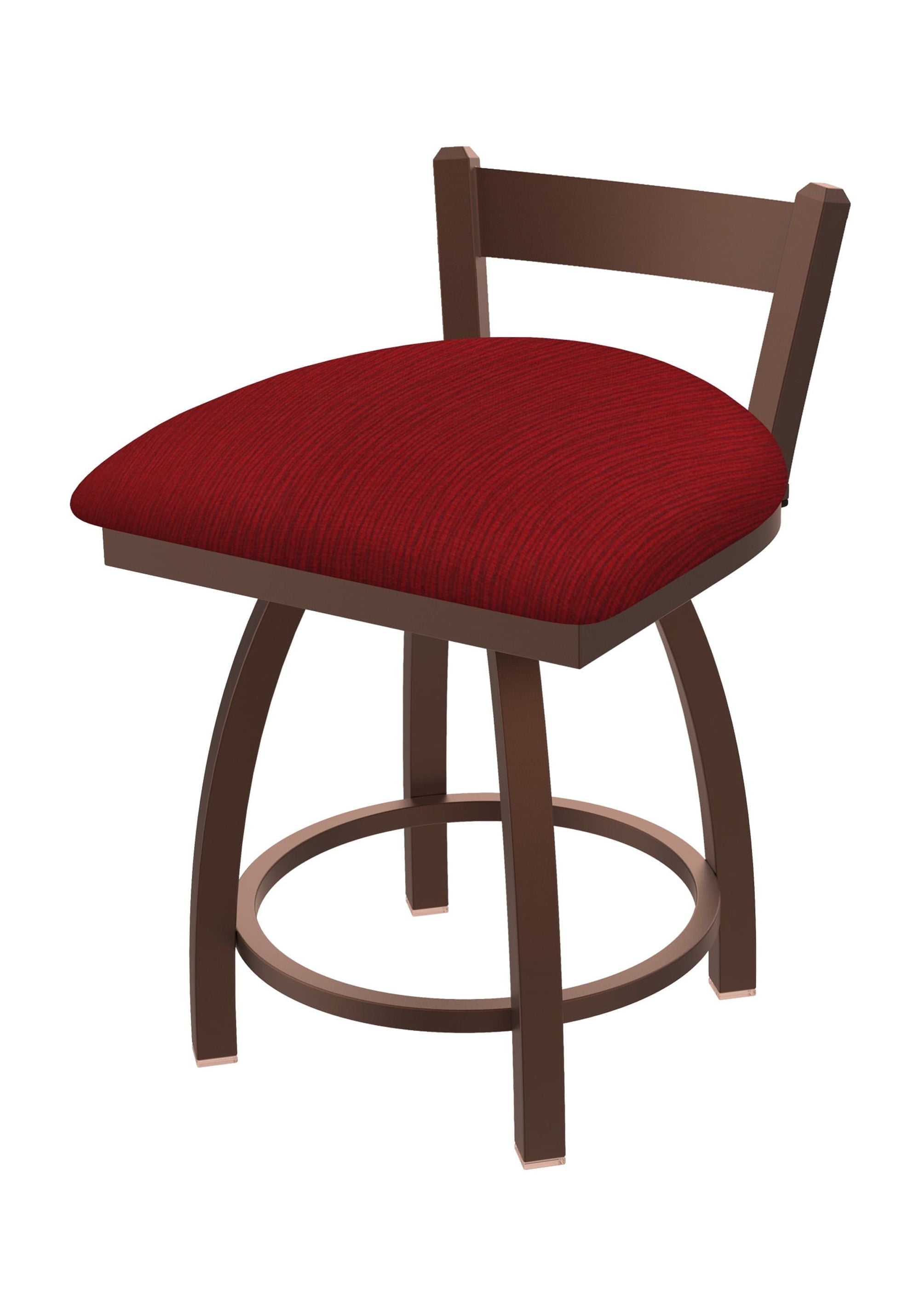 821 Catalina 18" Low Back Swivel Vanity Stool with Bronze Finish and ...