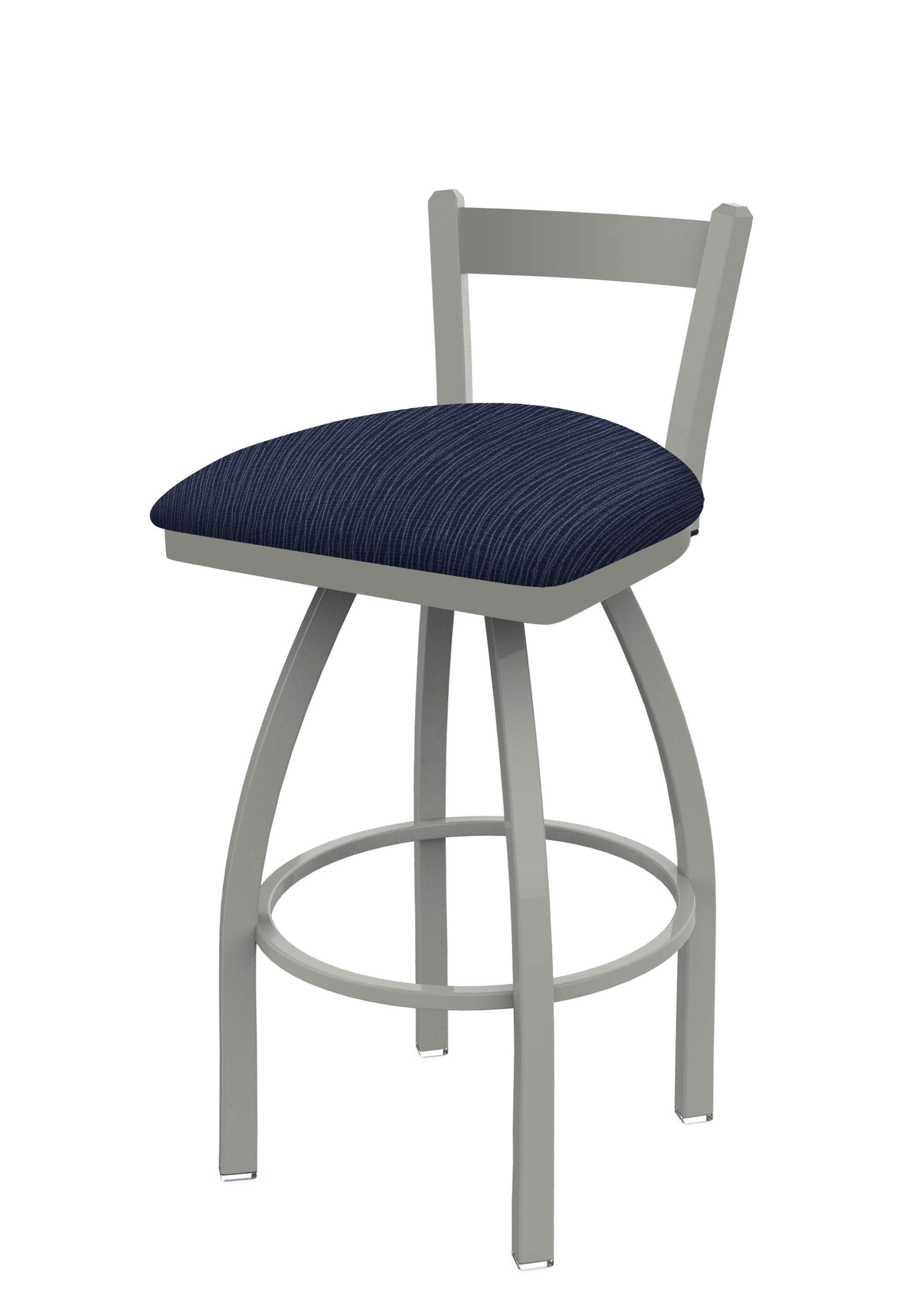 821 Catalina 25" Low Back Swivel Counter Stool with Anodized Nickel ...