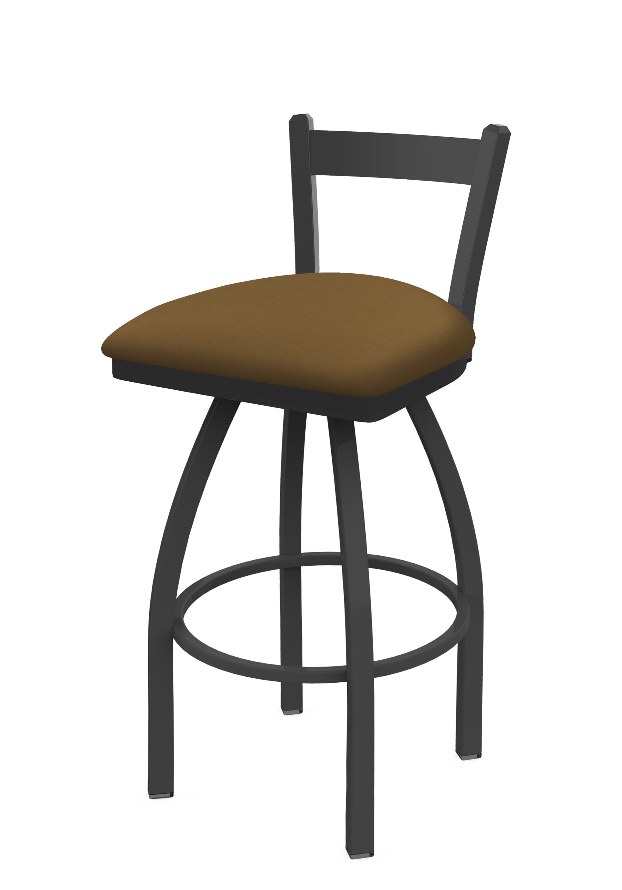 821 Catalina 30" Low Back Swivel Bar Stool with Pewter Finish and ...