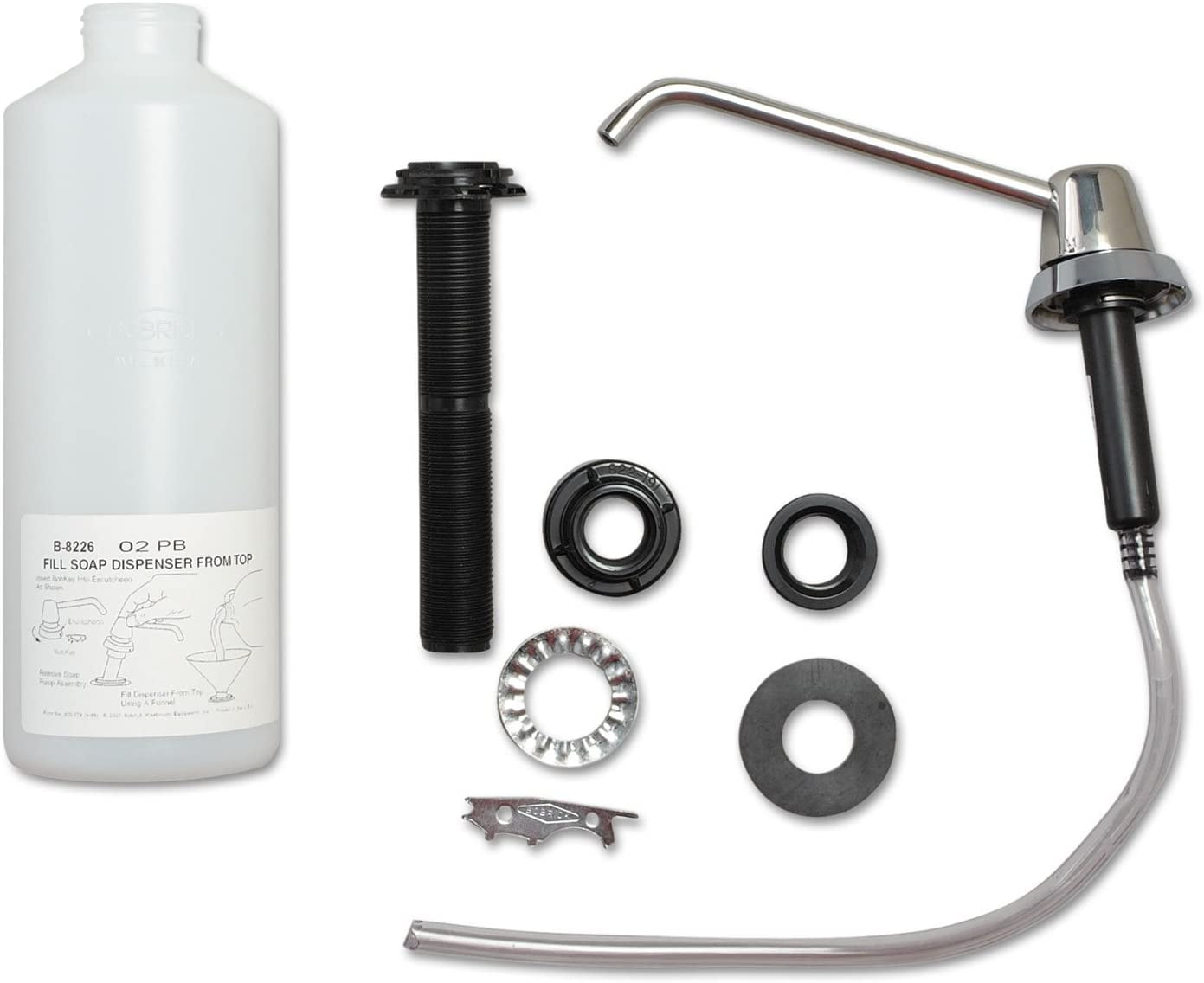 8226 Manual Top Fill Liquid Soap Dispenser, 6" Spout, 34 fl. oz ...