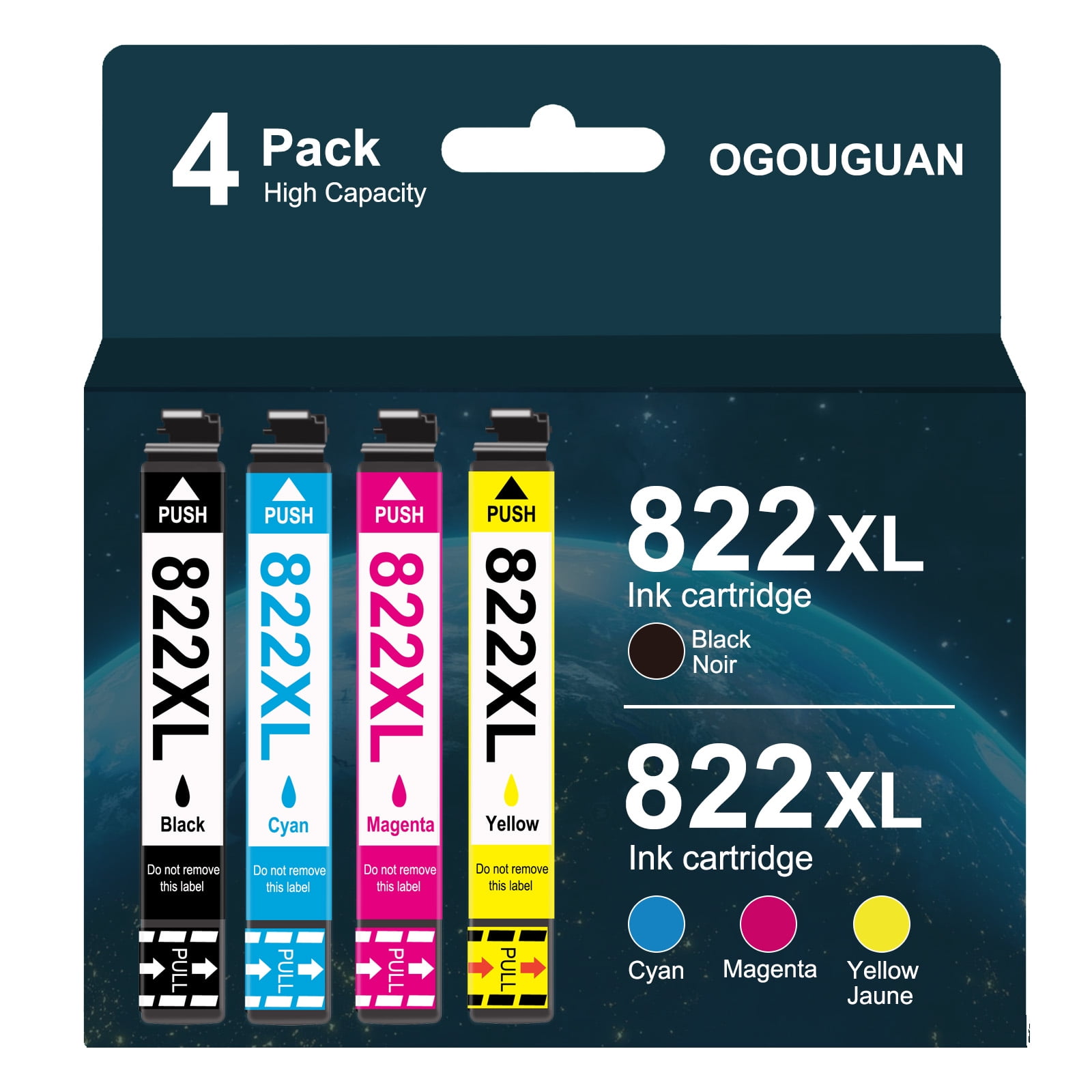 822XL Ink Compatible for Epson 822 Ink Cartridges for Printers ...