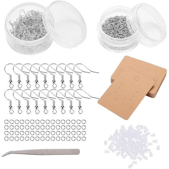 About 823 PCS DIY Earring Findings Kits 5 Types Tools for Jewelry ...