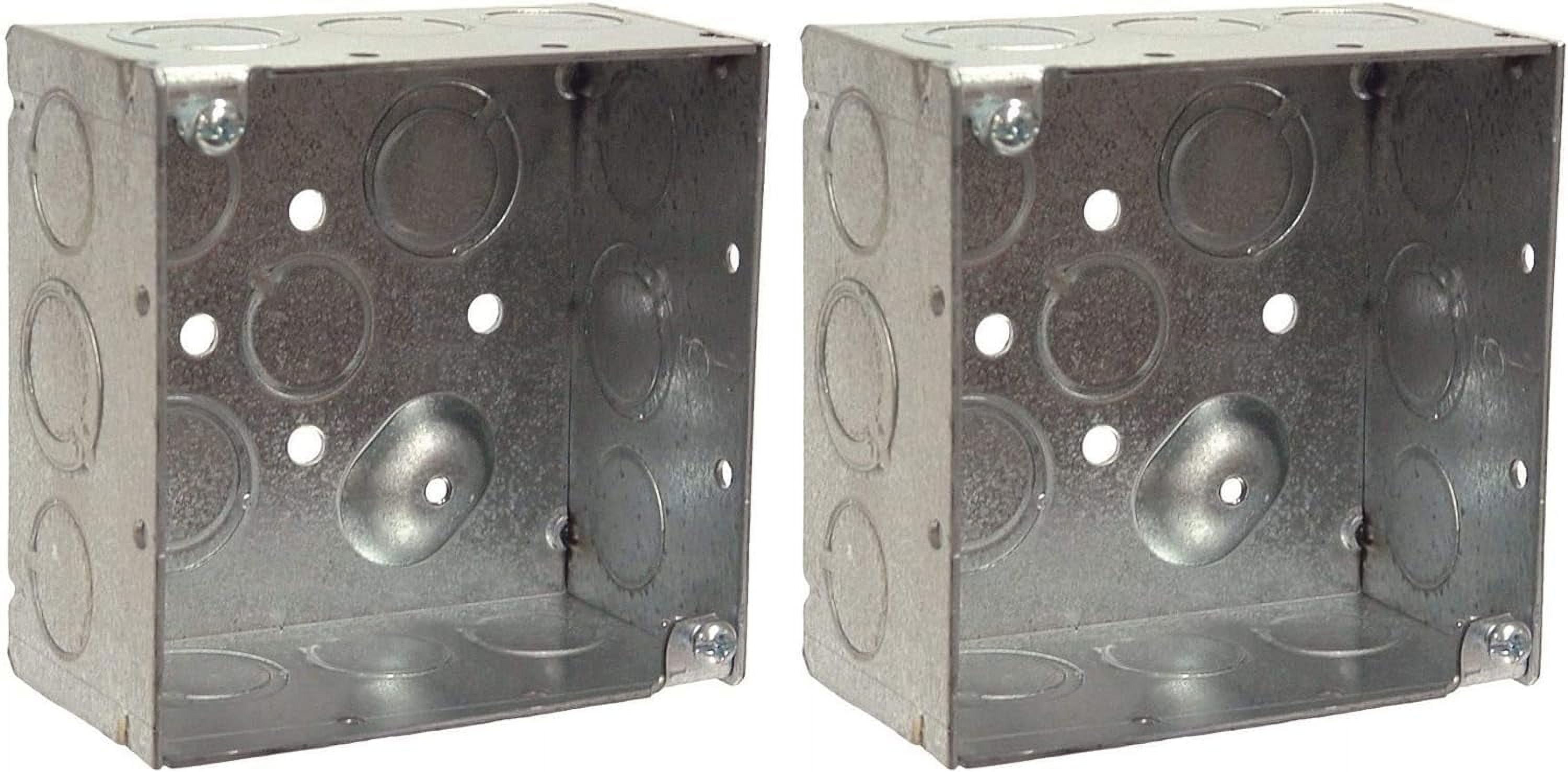 8232 2-1/8-Inch Deep, 1/2-Inch and 3/4-Inch Side Knockouts, Welded 4 ...
