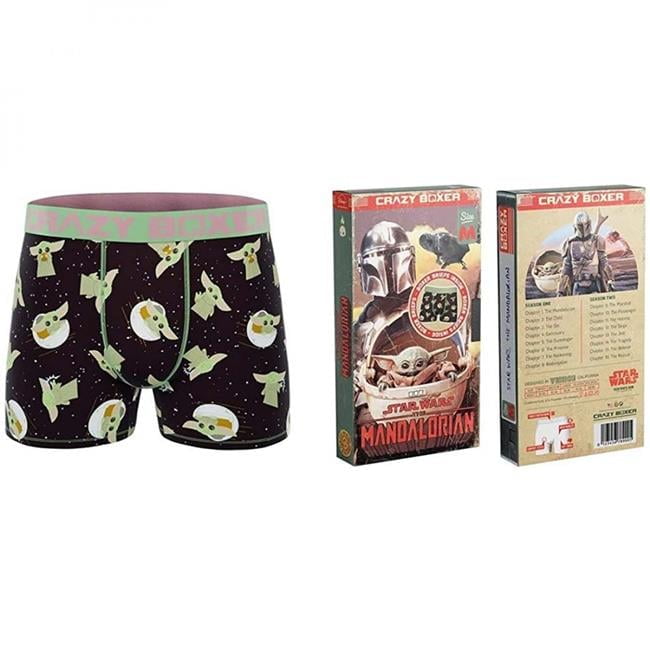 824221-large-36-38 The Mandalorian the Child Mens Boxer Briefs in VHS Tape Box, Large - 36-38 ...