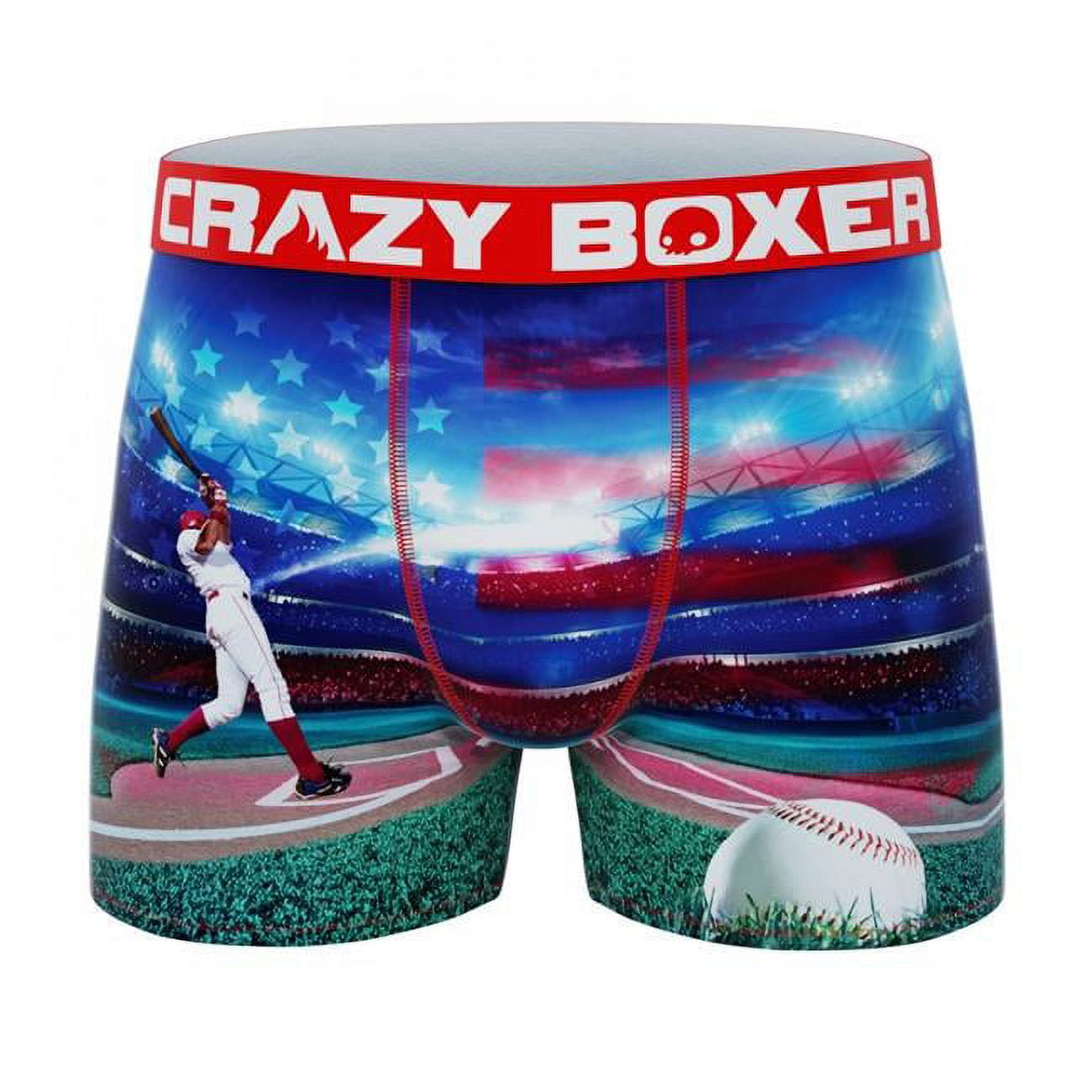 824716-xlarge-40-42 Crazy Boxer Baseball Home Run Shot Scene Mens Boxer ...