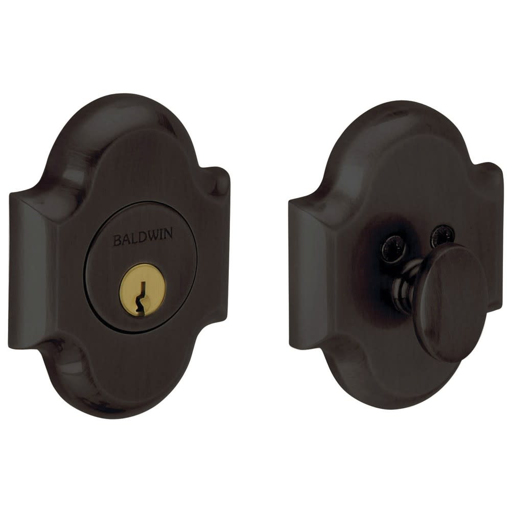 Baldwin 380 Round Sgl Cyl Deadbolt Featuring Smartkey in VB - Walmart.com