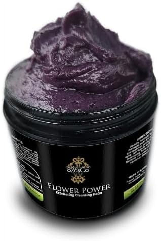 826 & Co. FLOWER POWER Exfoliating Cleansing Balm | Plant-Based Makeup ...