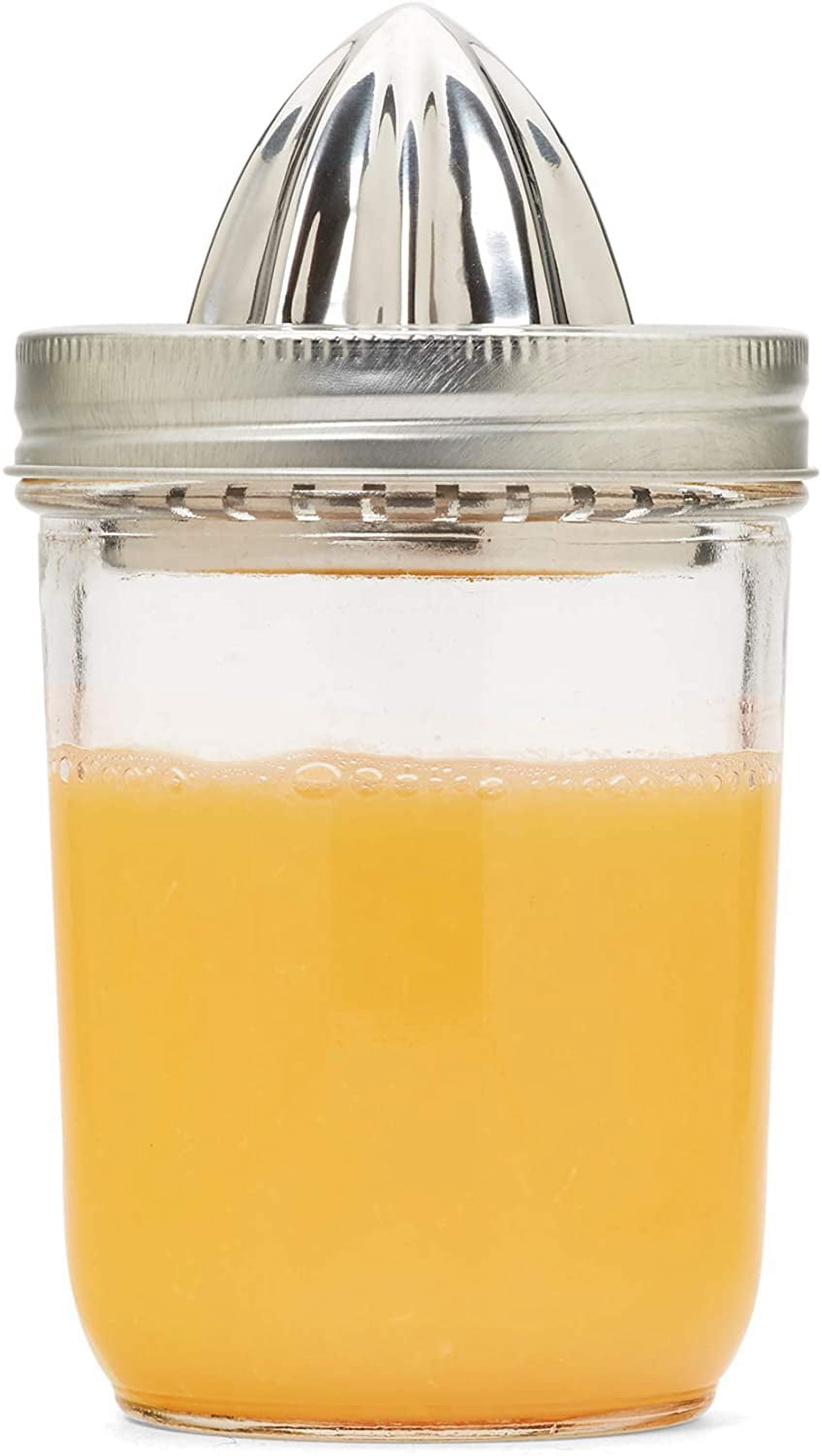 82654 Stainless Steel Citrus Juicer Lid for Mason Jars, WideMouth ...