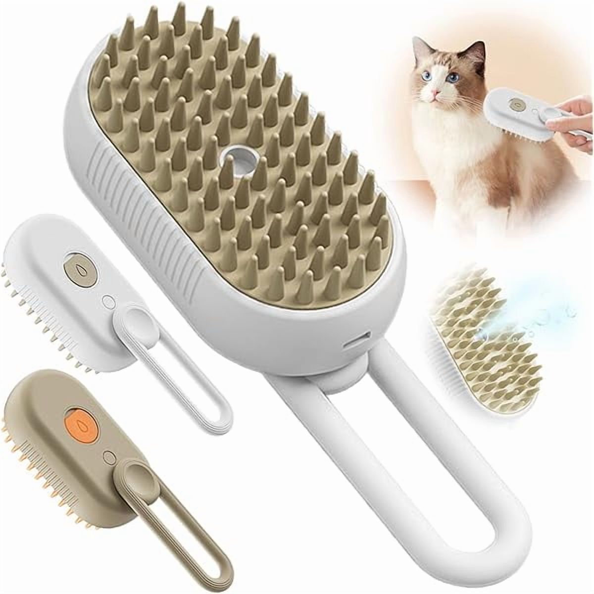 829 3 in 1 Steam Cat Brush, 2025 New Cat Steam Brushes for Indoor Cats ...