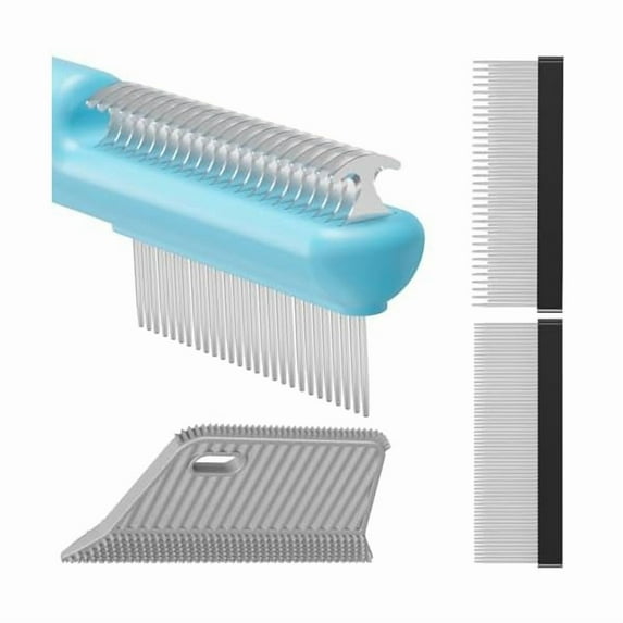 829 4 in-1 Pet Grooming Combo and Pet Hair Removal Soft Brush ...