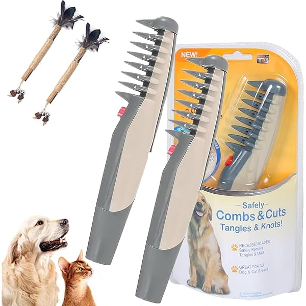 829 Glosrity Mataway e-Comb, Mataway e Comb for Dogs Cats, 2 In 1 ...