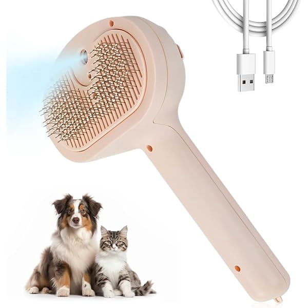 829 Pet Steam Groomer Brush, 2025 New 3 in 1 Cat Steam Brush, Anti ...