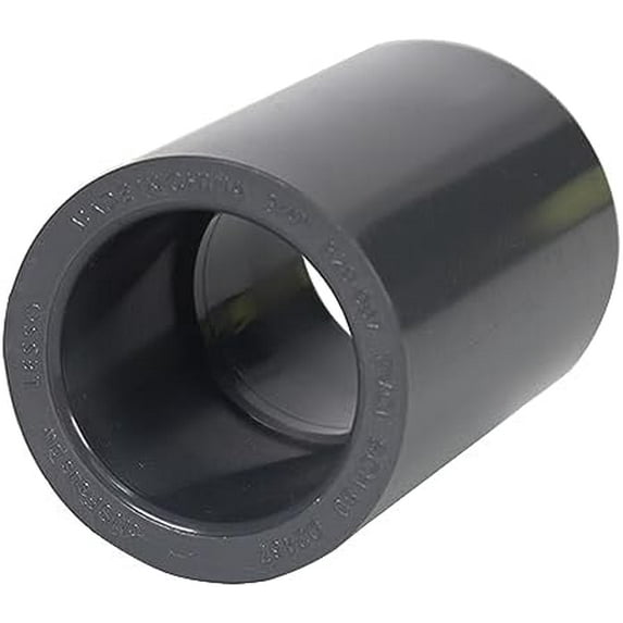 829 Series PVC Pipe Fitting,Coupling, Schedule 80, Black,8" (SOC×SOC ...