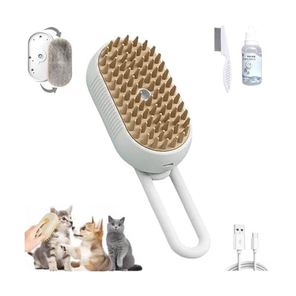 829 Spritz Comb for Cats Dogs, Puffease Spritz Comb, 3-in-1 Cat Steam ...
