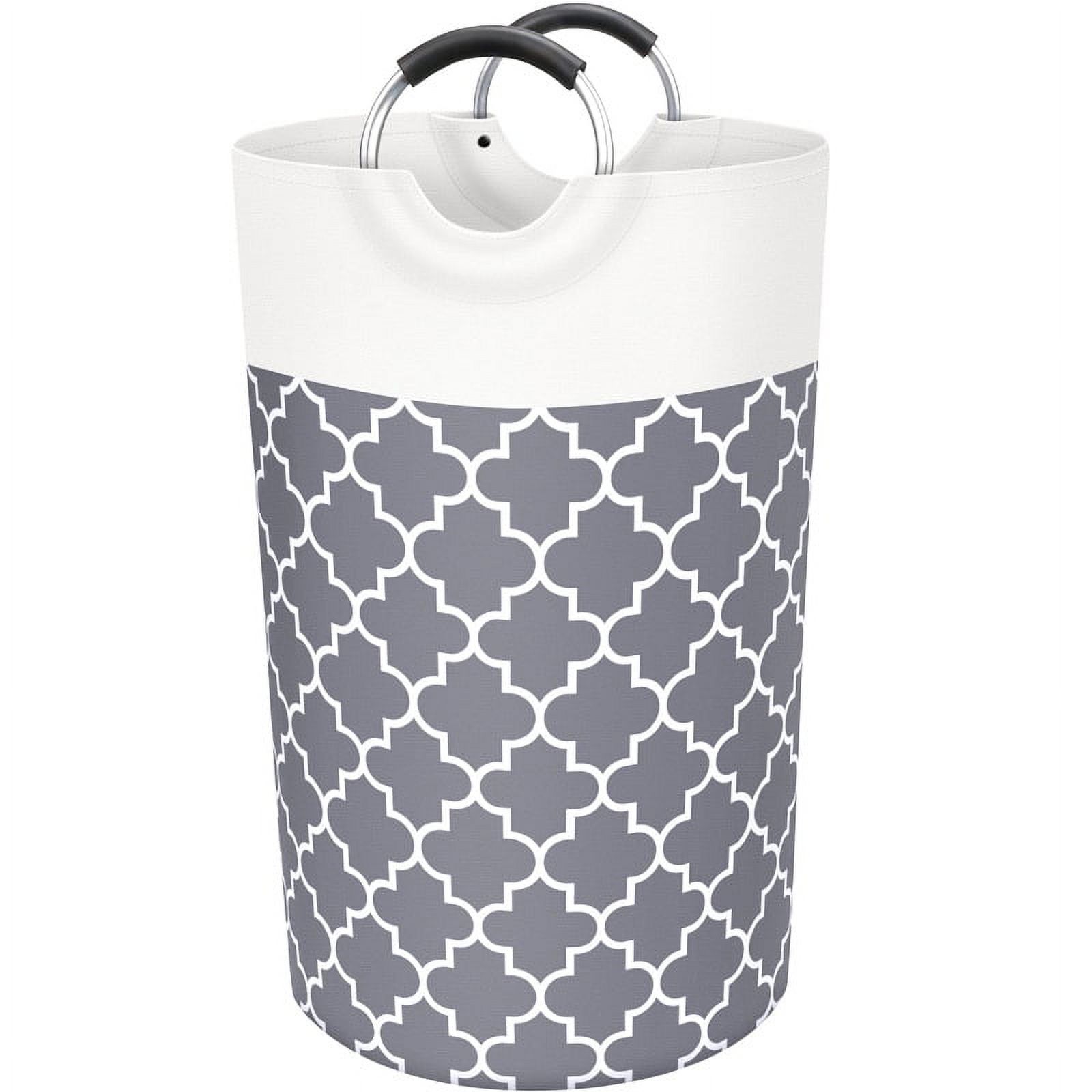 Mainstays Flexible Round Laundry Hamper, White - Walmart.com