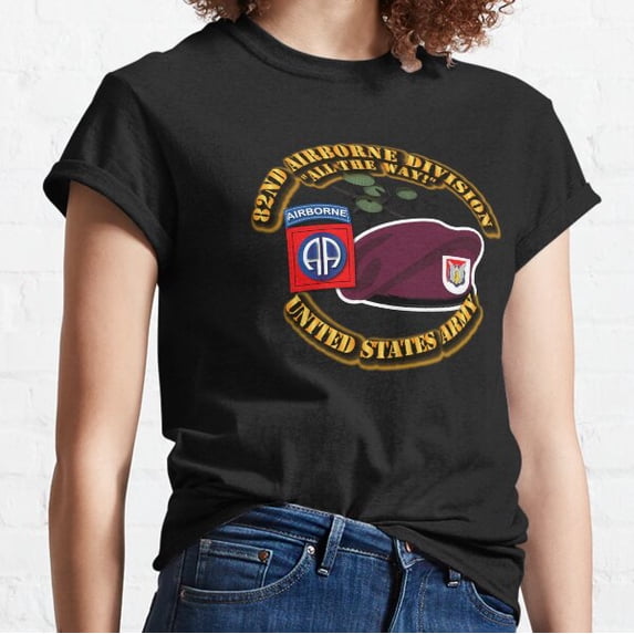 82Nd Airborne Div Beret Mass Tac Maroon 1 Recon Sqn 17Th Cav Classic T ...