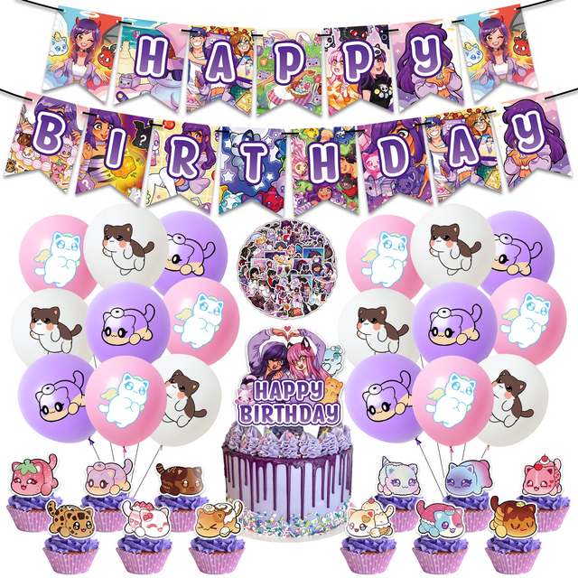 82PCS For Aphmau Theme Birthday Party Supplies Party Favor Set ...
