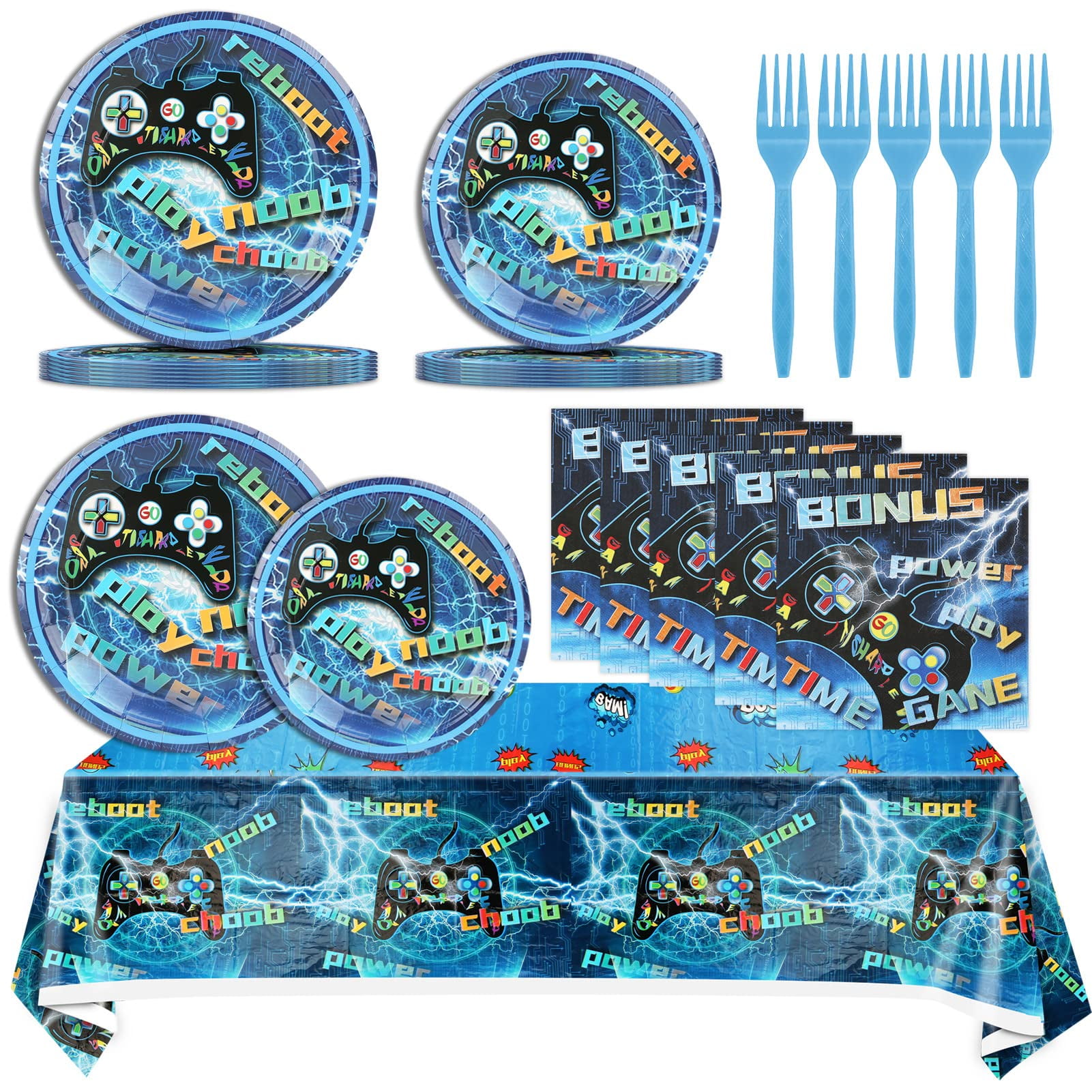 82PCS Video CM31 Game Birthday Party Decorations & Gamer Birthday ...