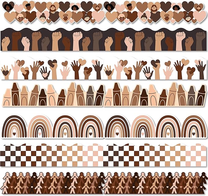 82ft Back to School Diversity Bulletin Board Borders Set Equality ...