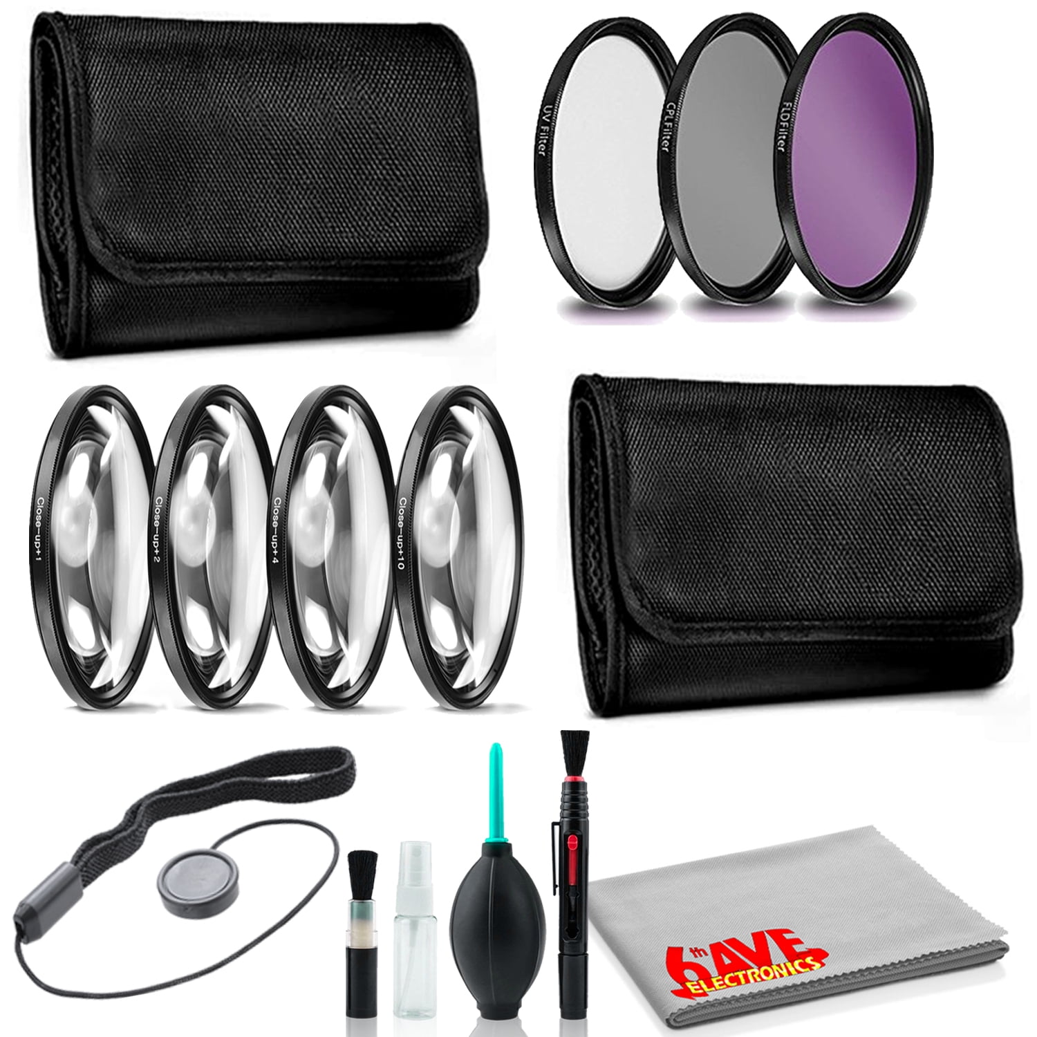 82mm Filter Kit Bundle with Close Up Lens Set, Cleaning Kit, and More ...