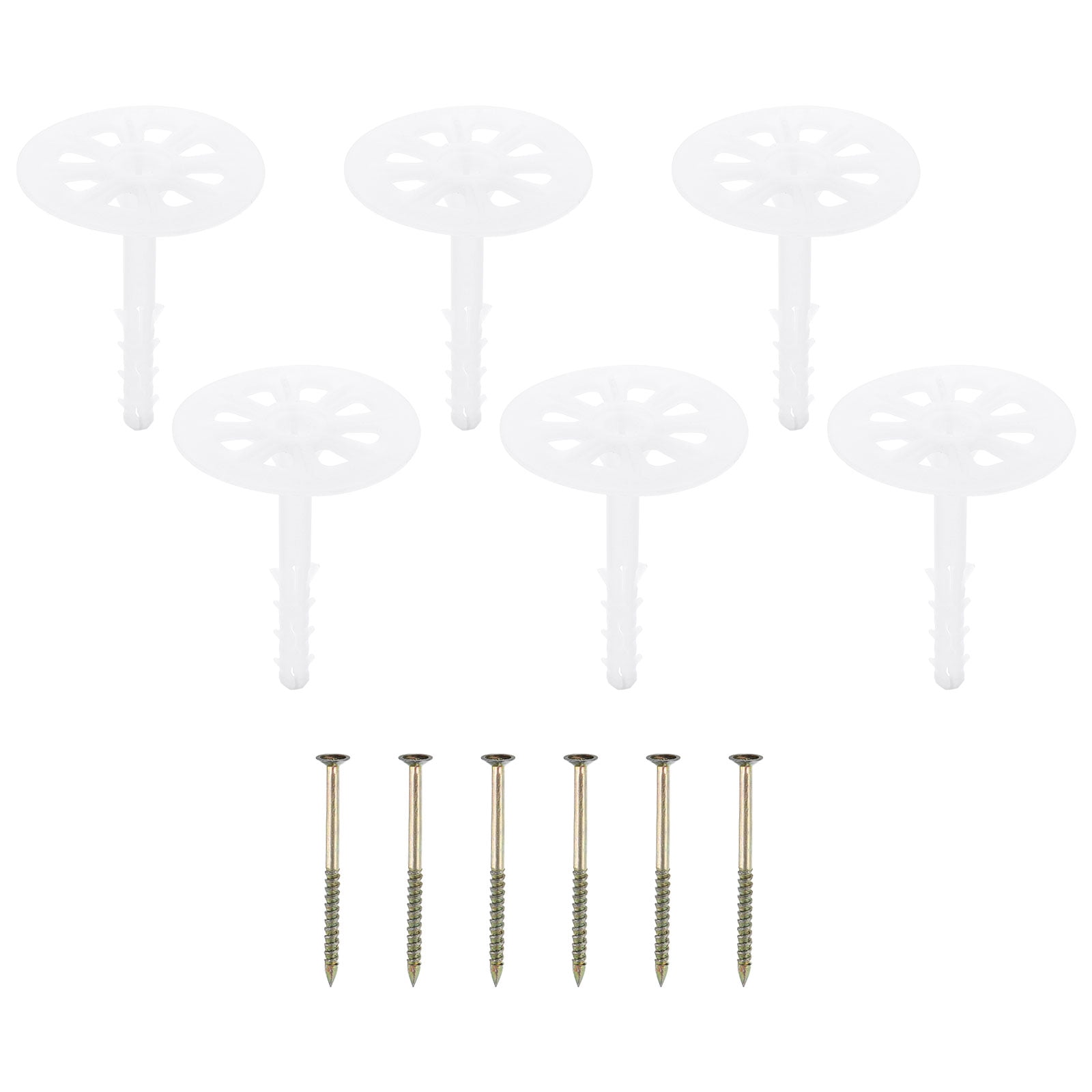 82mm Perforated Insulation Pins, 50 Pack Insulating Nails Plastic ...