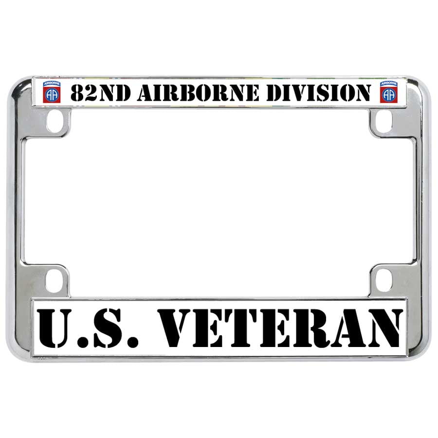 82nd Airborne Division Color Motorcycle License Plate Frame - Walmart.com