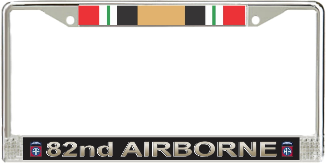 82nd Airborne Division Iraq Veteran Service Ribbon License Plate Frame ...