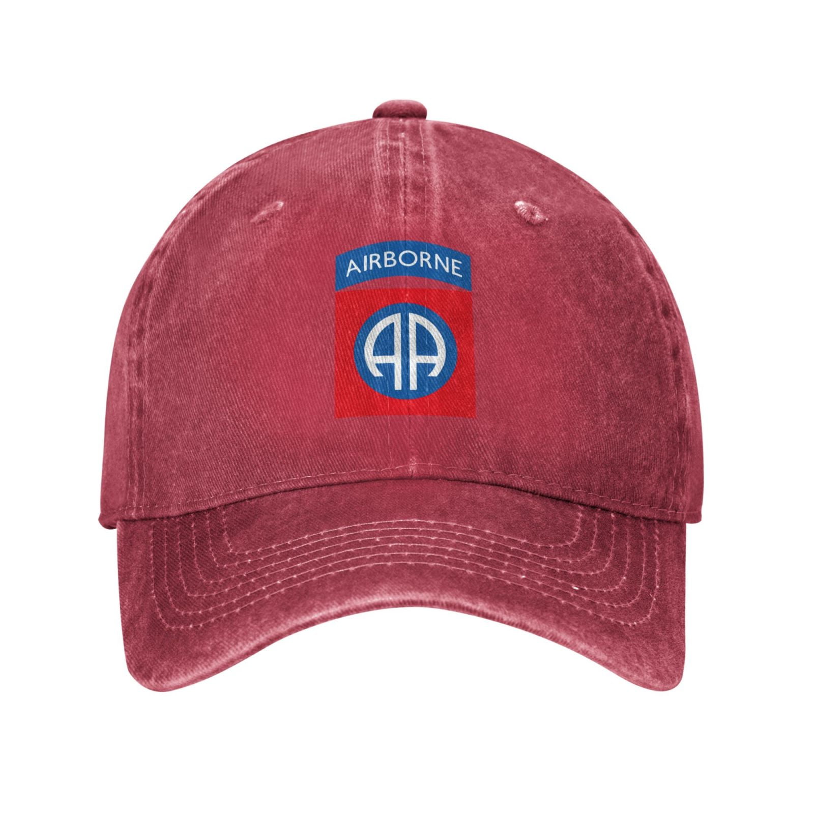 82nd Airborne Logo Unisex Adult Washed Denim Cotton Sport Outdoor ...