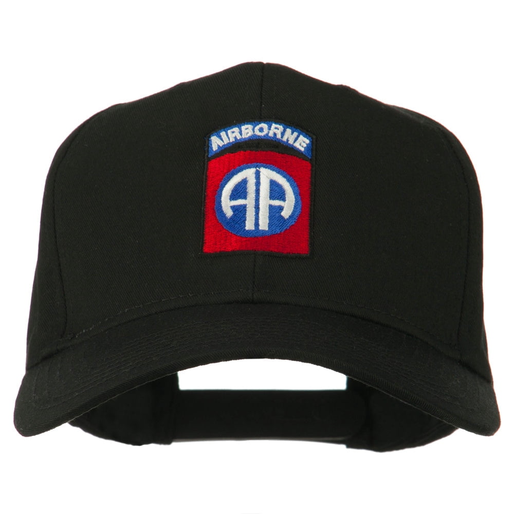 82nd Airborne Military Embroidered Cap - Black OSFM - Walmart.com