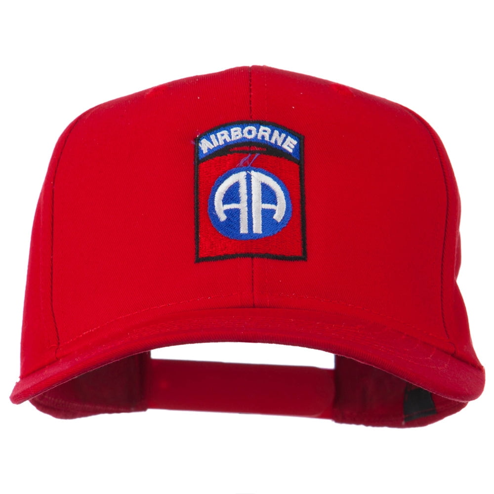 82nd Airborne Military Embroidered Cap - Red OSFM - Walmart.com