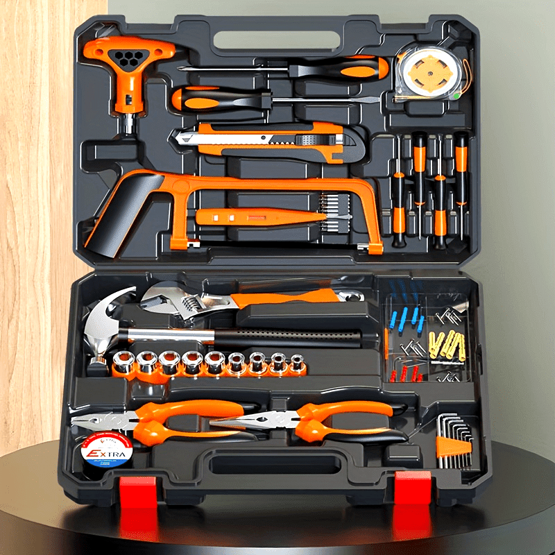 82pcs Of Home Repair Tool Kit, General Home/car Repair Tool Kit, With ...