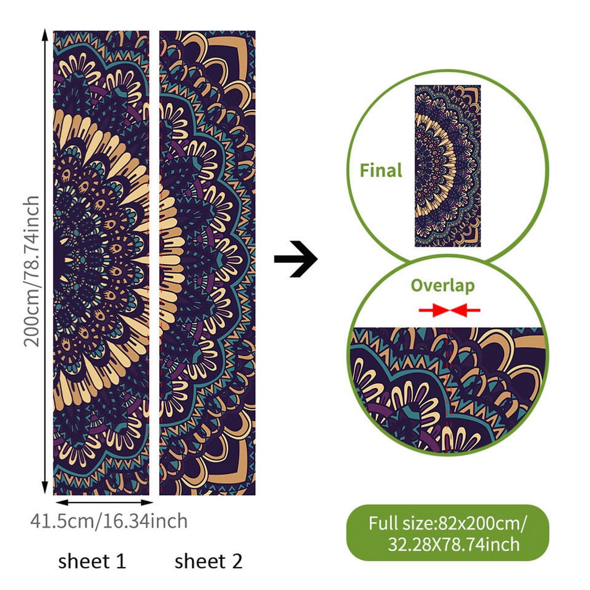 82x200cm Door ration Waterproof Wall Stickers Sweet Pink Rose Bedroom ...