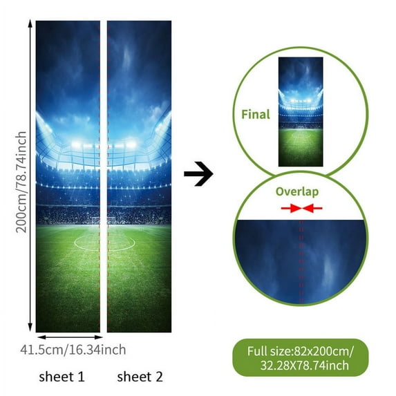 82x200cm Door ration Waterproof Wall Stickers Sweet Pink Rose Bedroom ...