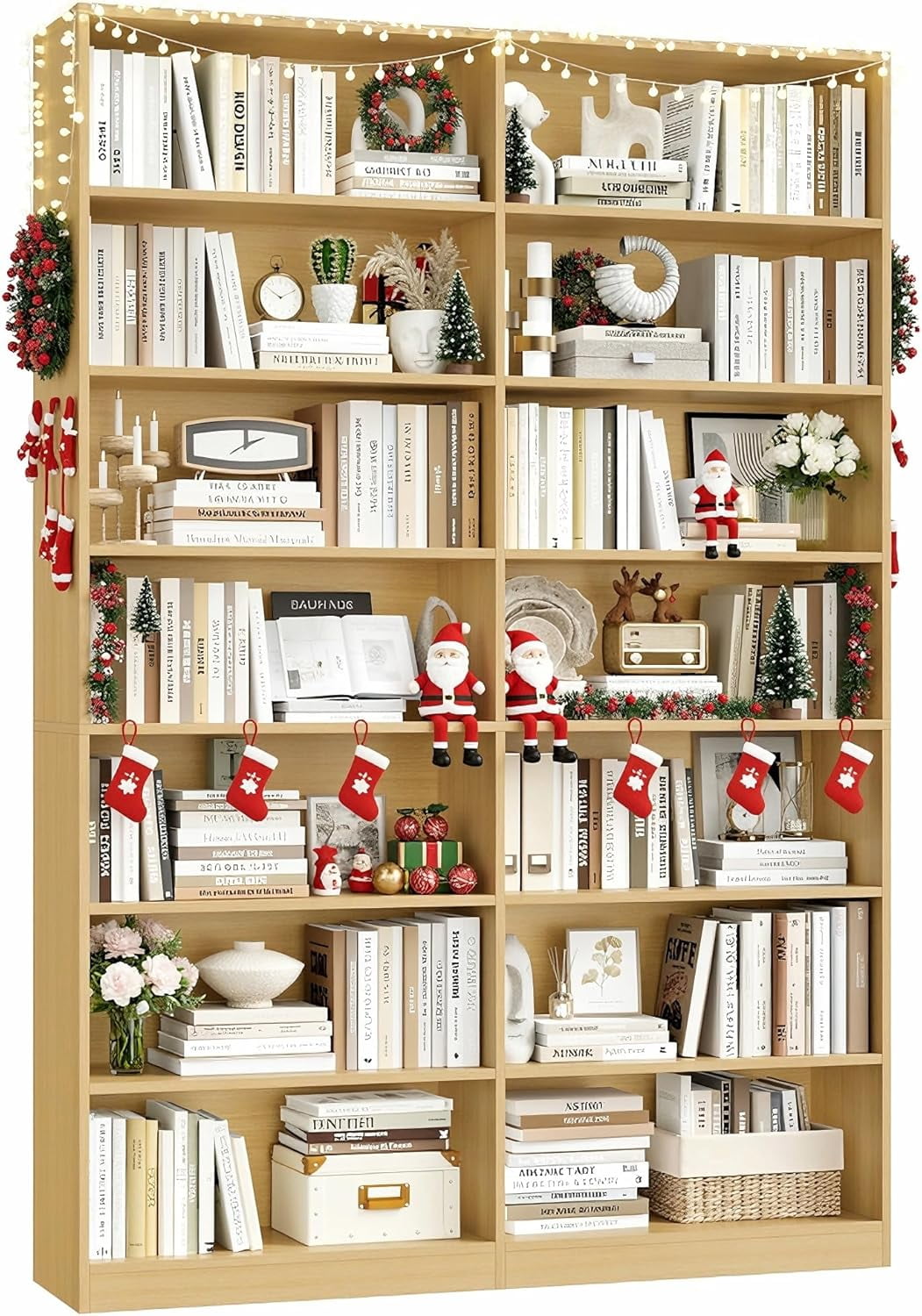 83.6" Tall Bookshelf and Bookcase, 7-Tier Extra Large Bookshelf with ...