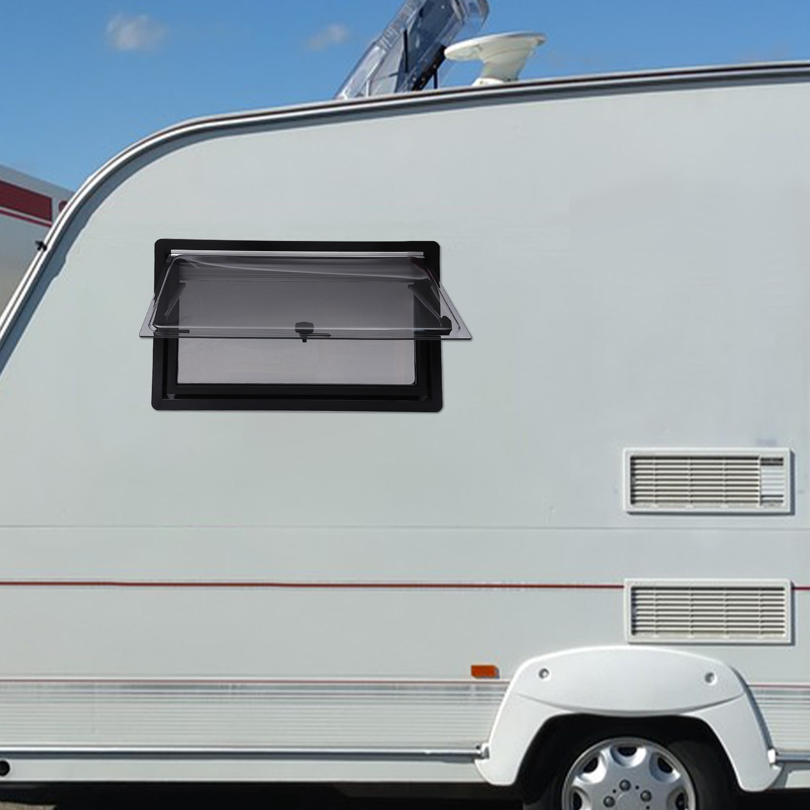 83.7*41.8cm Cut Out RV Caravan Camper Hinged Push Window Ventilation ...