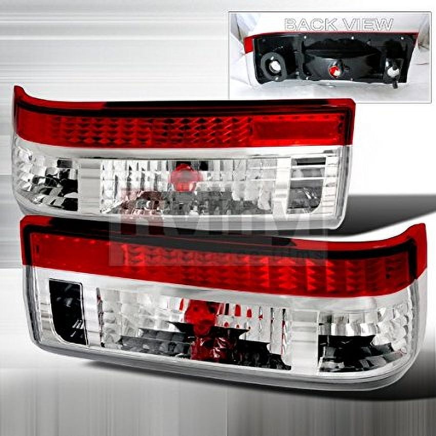 83-87 Toyota Corolla AE86 Tail Lights - Red/Clear - Walmart.com