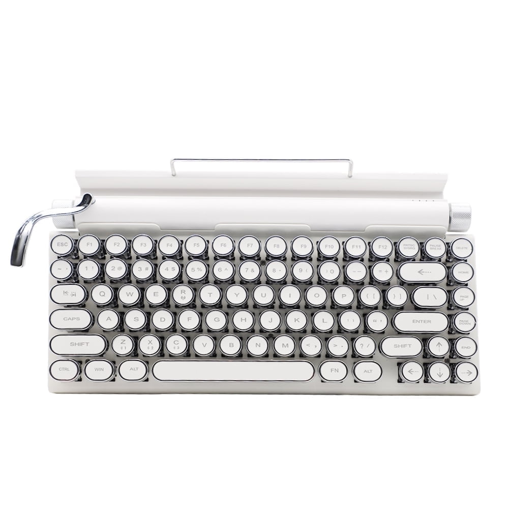 83-Key Retro Mechanical Keyboard,Dot Typewriter Mechanical Wireless ...