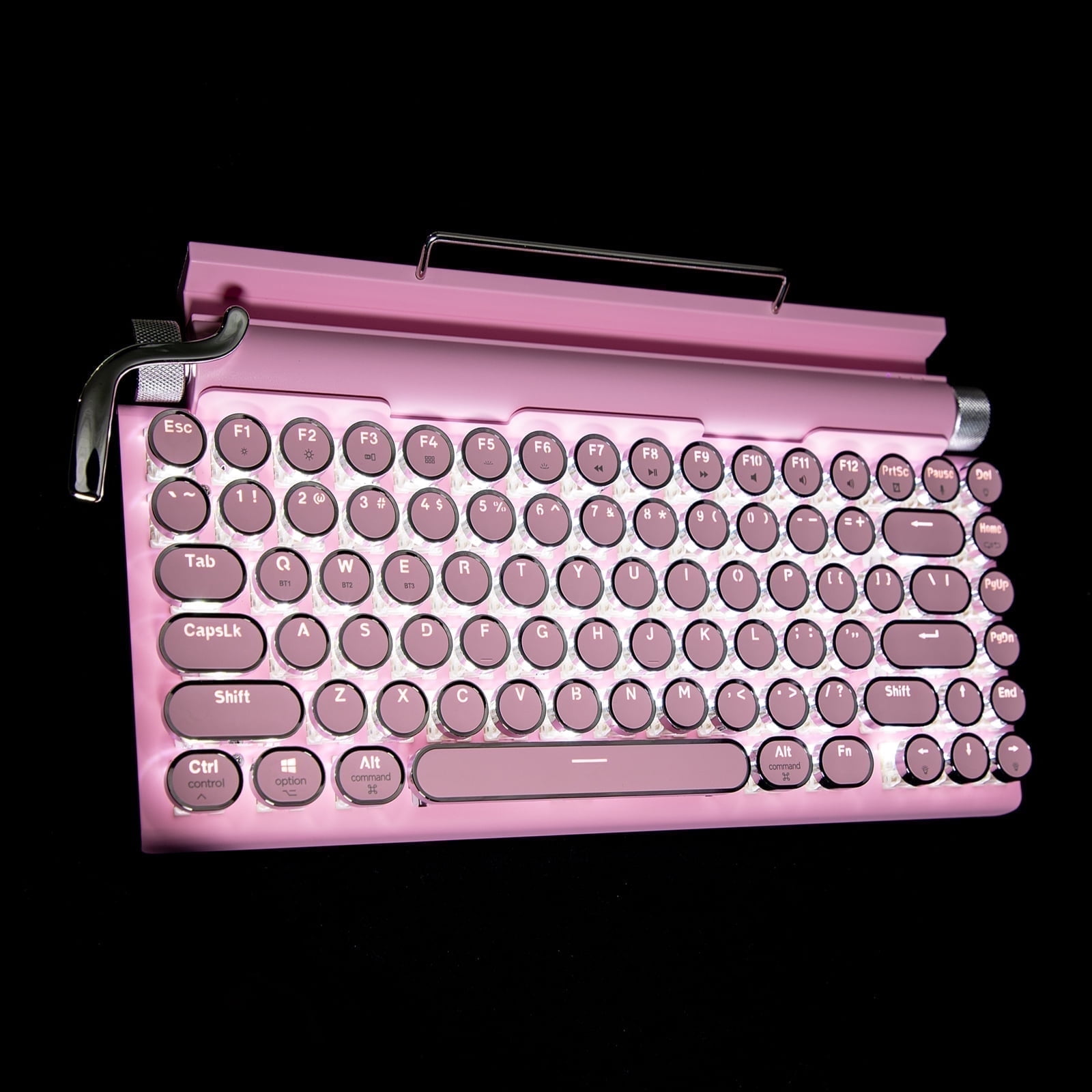 ITIGOITIE 83-Key Retro Mechanical Typewriter, Backlit Keys, Bluetooth ...