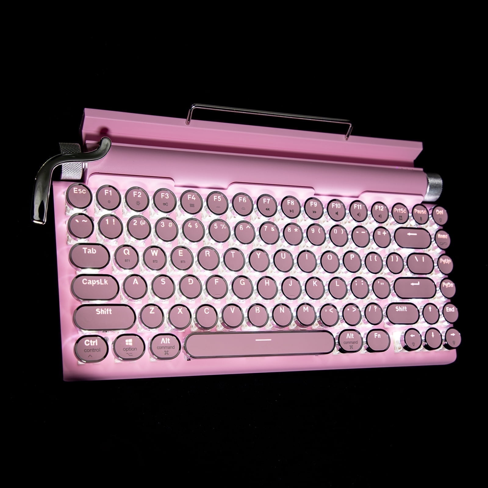 ITIGOITIE 83-Key Retro Mechanical Typewriter, Backlit Keys, Bluetooth ...