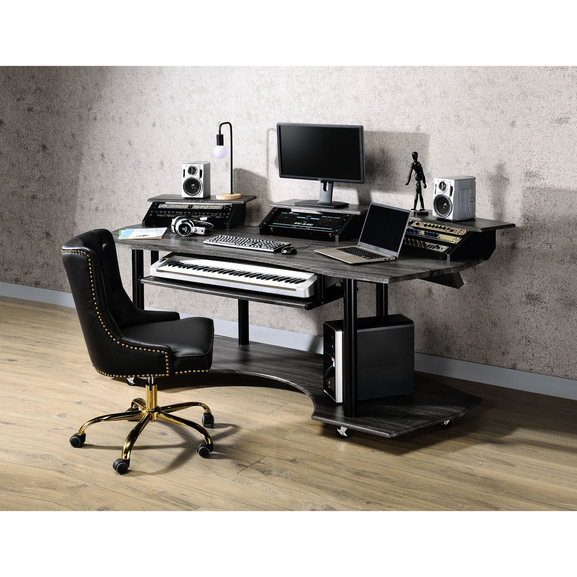 83" Recording Desk for Music | Dedicated for Organized Setup ...