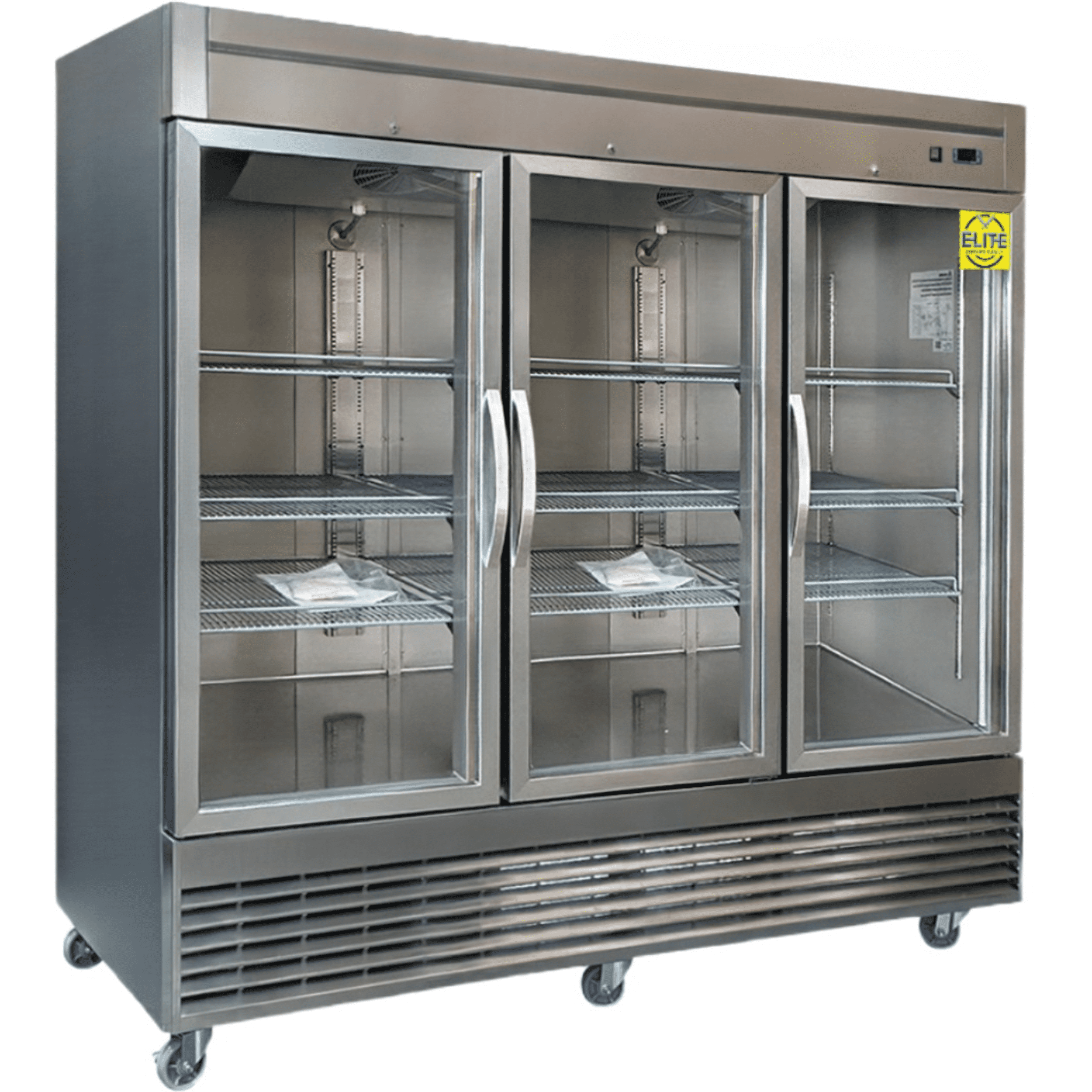 83 in. with 65 Cu.ft Commercial Refrigerator 3 Glass Door Merchandiser ...