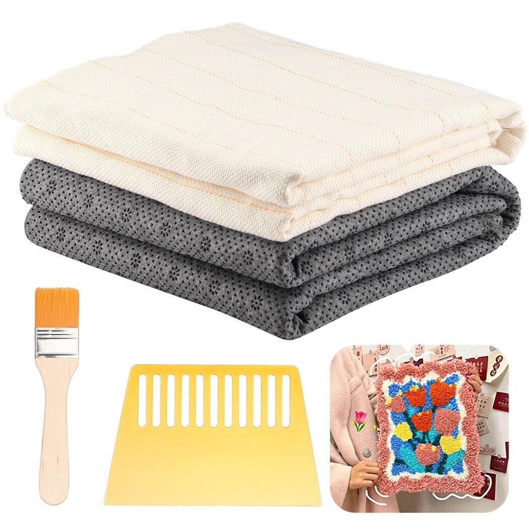 Walmart 83 x 39'' Tufting Cloth & 71 x 31.5'' Rug Backing Fabric Kit ...