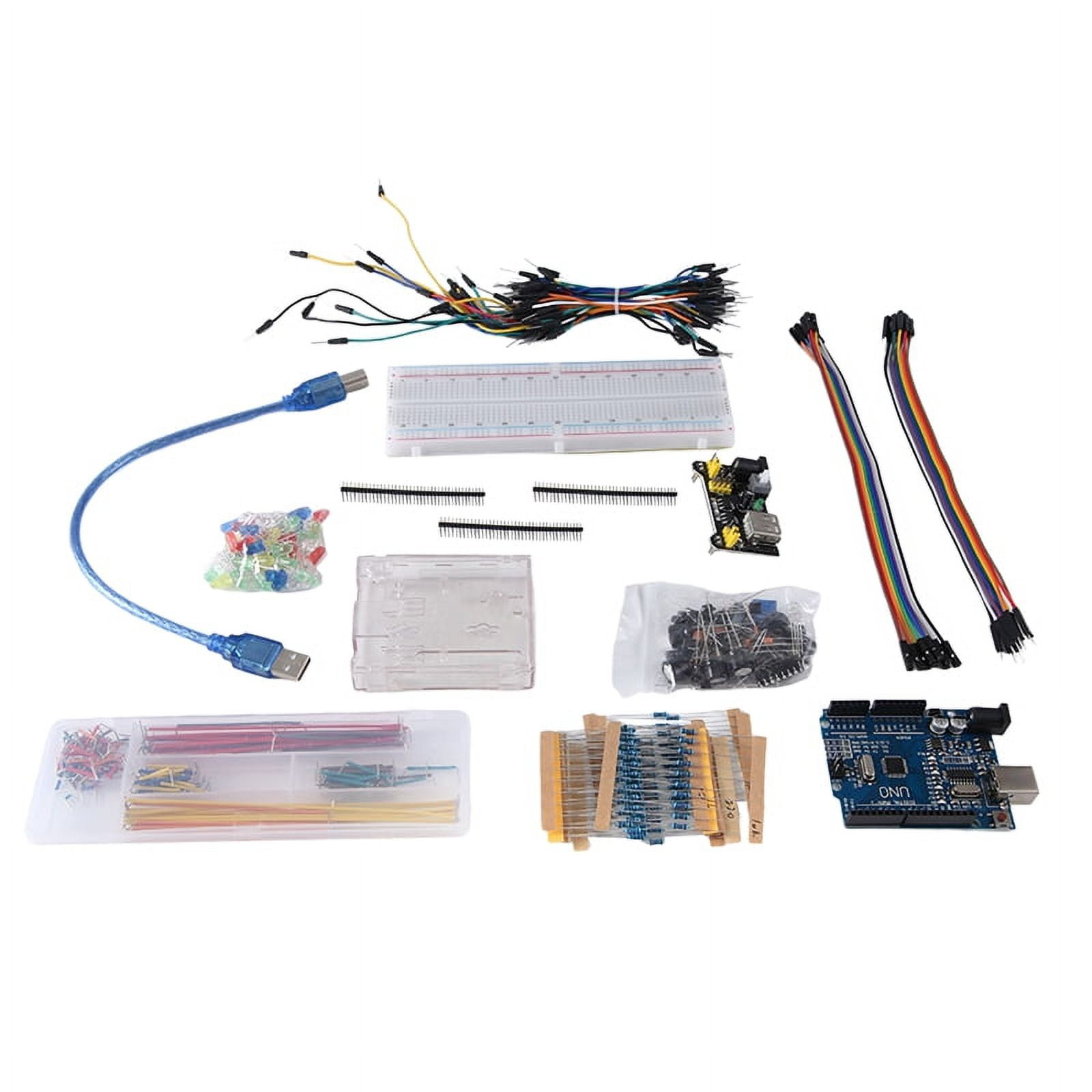 830 Hole Breadboard R3 Component Kit with Motherboard Breadboard Cable ...