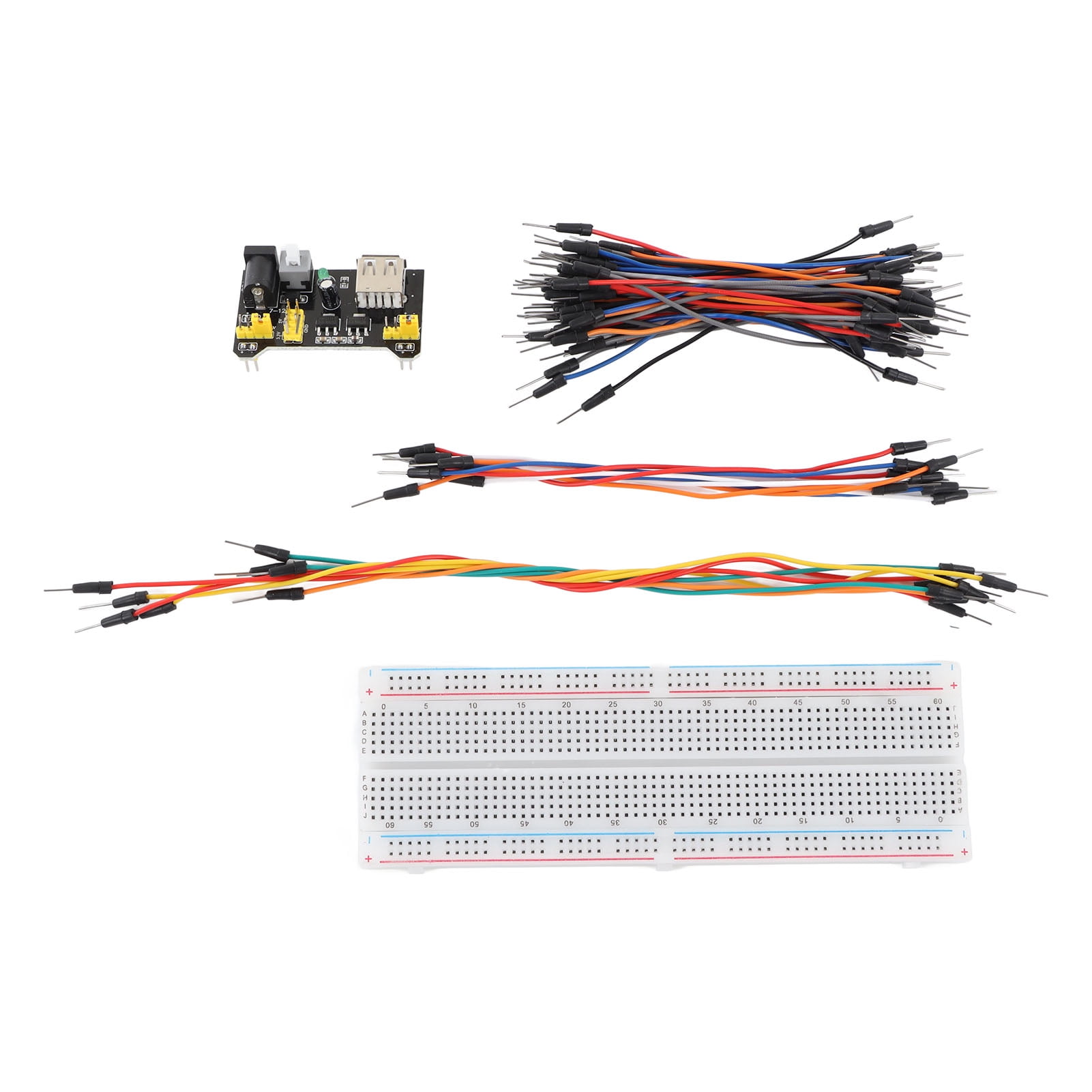 830 Tie Points Breadboard 3.3V 5V Power Supply Module with Jumper Wire ...