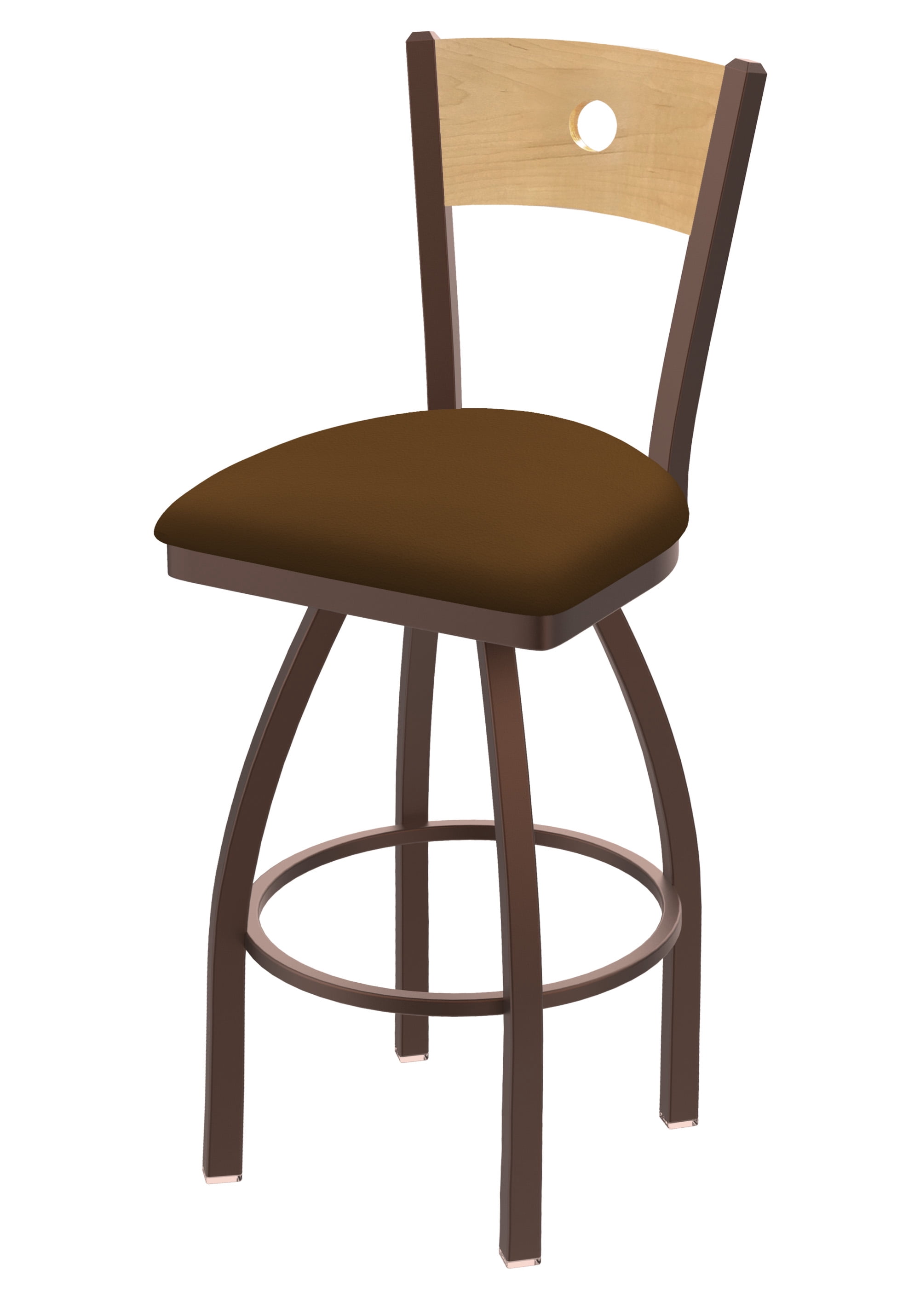 Holland Bar Stool Co Voltaire 25 in. Keyhole Back Swivel Counter Stool ...