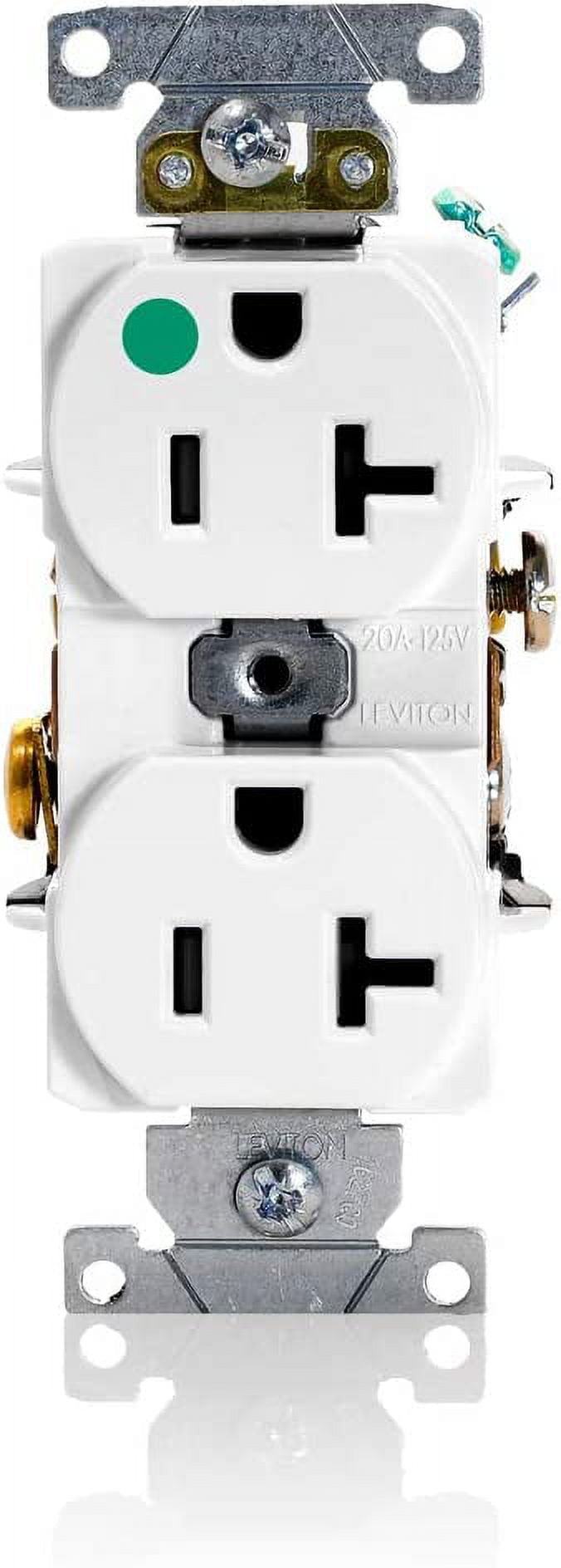 8300-HW 20-Amp, 125-Volt, Heavy Duty Hospital Grade, Duplex Receptacle ...