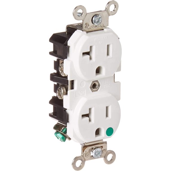 8300-W 20-Amp, 125-Volt, Extra Heavy Duty Hospital Grade, Duplex ...